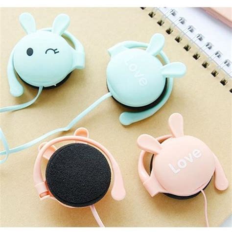 Hot Selling Rabbit Cartoon Stereo Earphone Headphone With Mic 35mm Ear