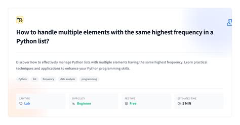 How To Handle Multiple Elements With The Same Highest Frequency In A