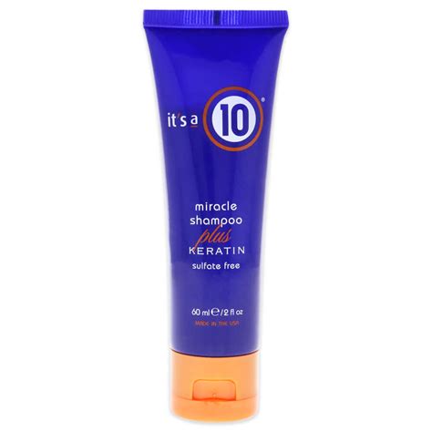 Its A 10 Miracle Shampoo Plus Keratin By Its A 10 For Unisex 2 Oz Shampoo 898571000990 Hair