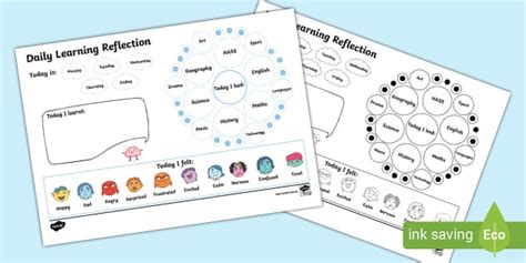 K Daily Learning Reflection Log Teacher Made Twinkl