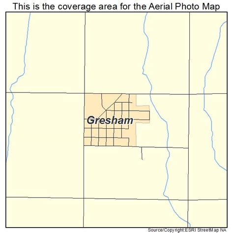 Aerial Photography Map Of Gresham Ne Nebraska