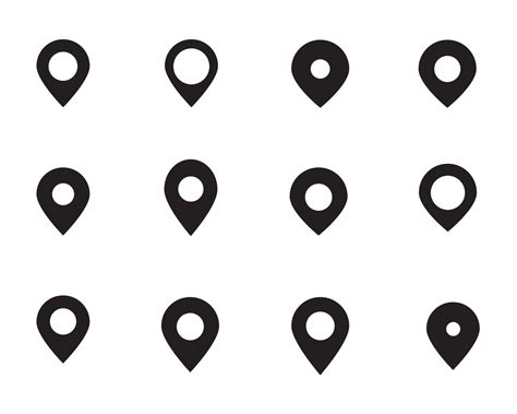 Travel Map Pin Sign Location Vector Icon Vector Art At Vecteezy