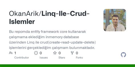 Github Okanariklinq Ile Crud Islemler Bu Repomda Entity Framework Core Kullanarak çalışmama