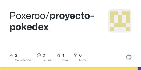 Github Poxeroo Proyecto Pokedex