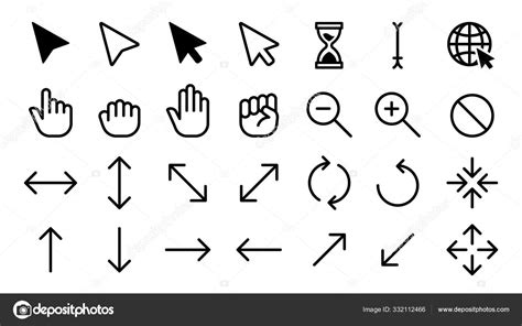 Cursor Icons Web Internet Scale Arrow Clicking Computer Pointer Hand