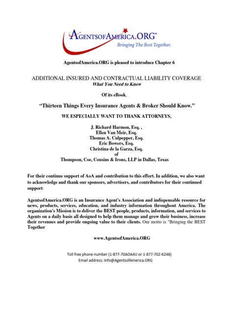 Additional Insured And Contractual Liability Coverage What You Need To