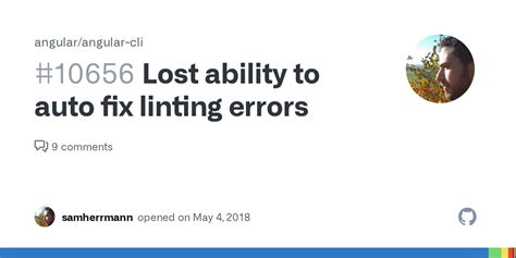 Lost Ability To Auto Fix Linting Errors · Issue 10656 · Angularangular Cli · Github