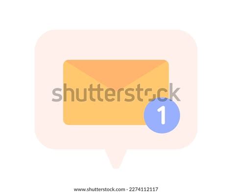 Notification Bubble About New Email Semi Stock Vector Royalty Free 2274112117 Shutterstock