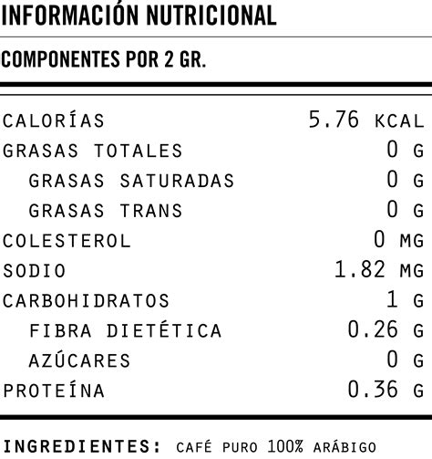 Café Soluble Estado Natural