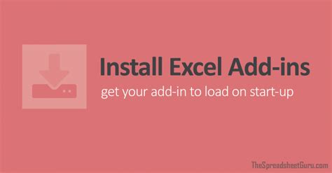 How To Easily Installuninstall Excel Vba Add In Files