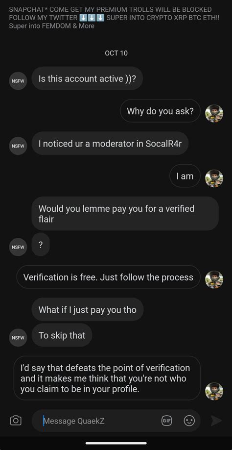 Mod Post Why Do We Need Verification Rsocalr4r