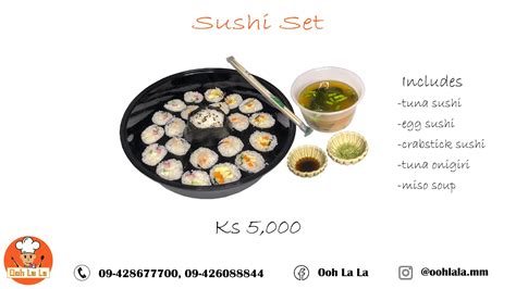 Ooh La La Ooh La La က‌ Menu အသစ်တွေ ရောက်ရှိလို့လာပါပြီ။