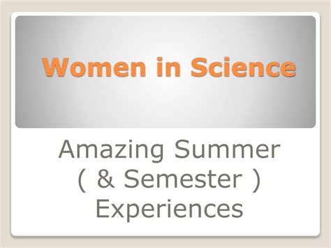 PPT Women In Science PowerPoint Presentation Free Download ID 4718092