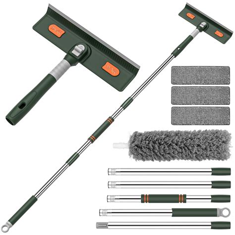 Window Squeegee Cleaner Tool 4 In 1 Rotatable Window Cleaning Squeegee