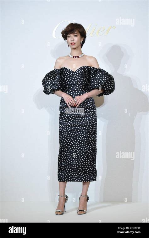 Taiwanese Actress And Model Annie Chen Stands For Cartier Jewelery Promotional Event In Taipei