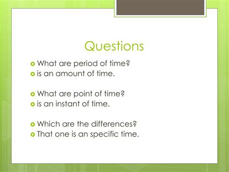 Point Of Time And Period Of Time Pptx