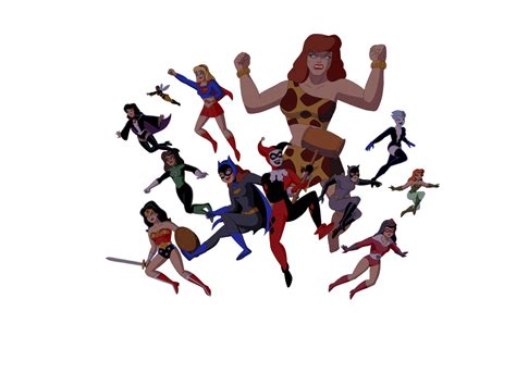 Dc Super Hero And Villain Girls Group Dcau Btas By Monicapixarfan2001 On Deviantart