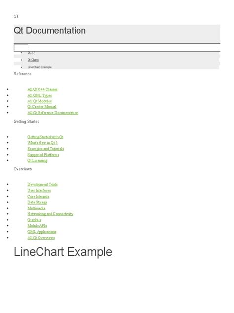 Linechart Example Qt Documentation Pdf Computing Areas Of