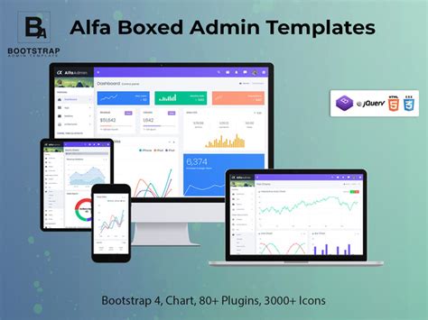 Alfa Bootstrap Admin Dashboard For Business Data Management