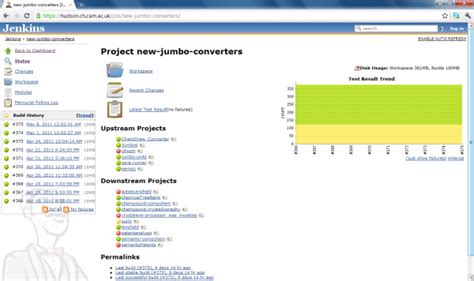 current status page of the new jumbo converters project on the