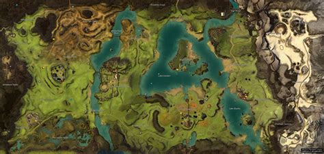 Gendarran Fields Region Map By Guildwars 2 On Deviantart