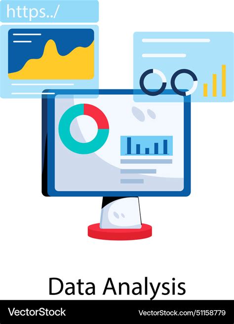 data analysis royalty free vector image vectorstock
