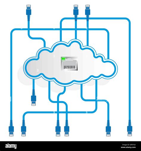 Cloud Data Storage Mirroring Worldwide Network Stock Vector Image