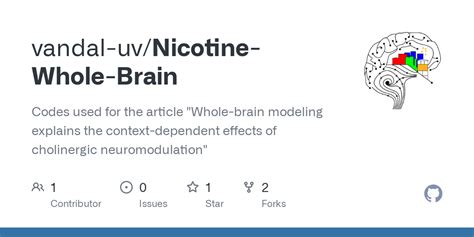 Github Vandal Uv Nicotine Whole Brain Codes Used For The Article Whole Brain Modeling