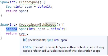 Managed Pointers Span Ref Struct C Ref Fields And The Scoped Keyword NDepend Blog