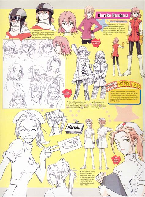 Flcl Haruko Haruhara Flcl Characters Flcl Character Design
