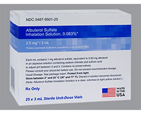 Proventil Nebules® Albuterol Sulfate Nebulizer Vial Solution Save At