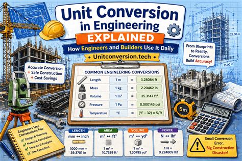 Unit Conversion In Engineering How Builders And Engineers Use It Daily