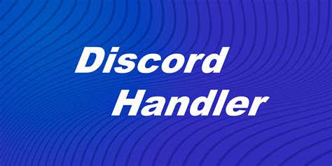 Github Nadim147cdiscord Handler A Automatic Discordjs Typescript
