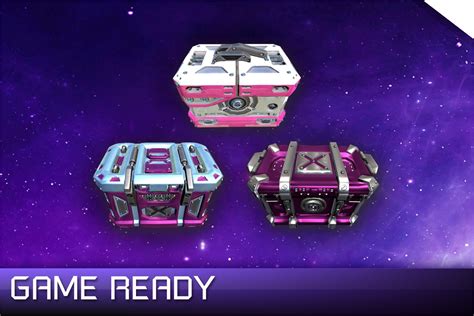 3d Sci Fi Chests 1b 3d Props Unity Asset Store