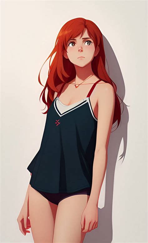 Redhead Girl 2 Anime Ai 18 By Shizaglass On Deviantart
