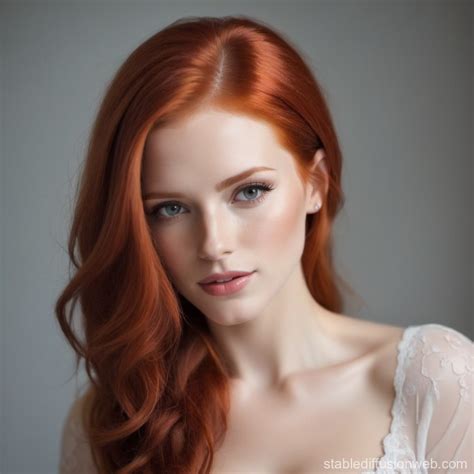 Redhead Woman Portrait Stable Diffusion Online