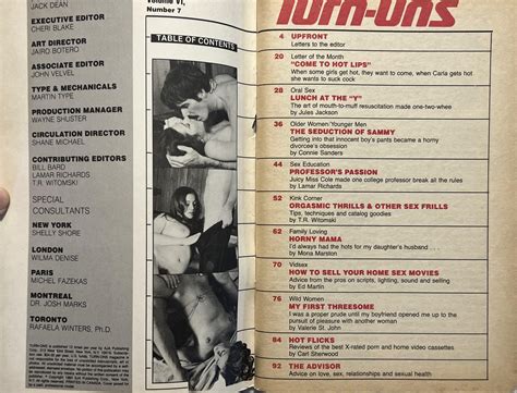 Turn Ons July 1984 Adult Digest Letters Booklet Vm16