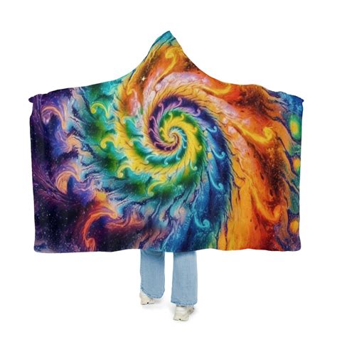 Hoodie Cloak Coat Rainbow Mandelbrot Infinite Galaxy Etsy