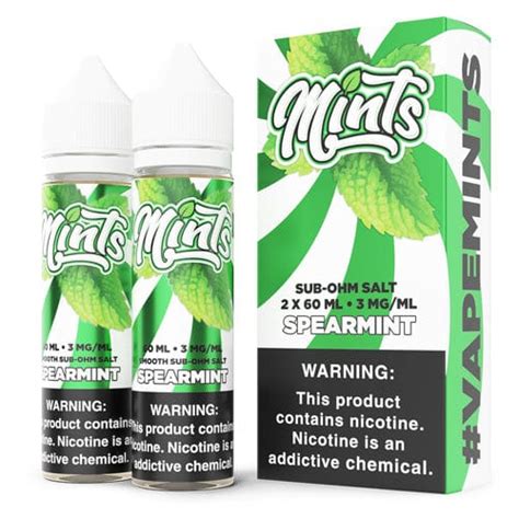 Mints Vape Co Spearmint 2x 60ml 120ml Vape Juice Eightvape