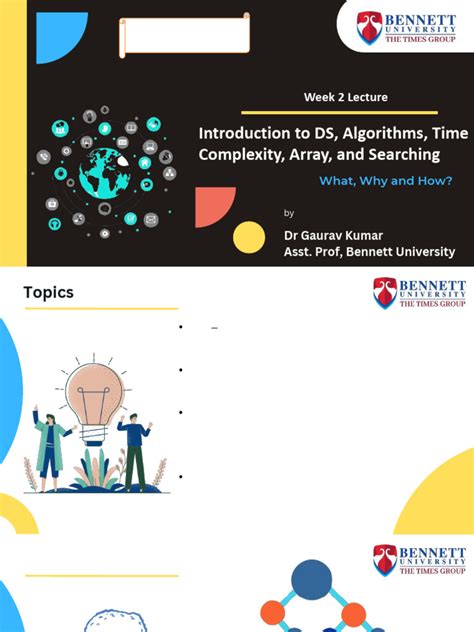 Ds Week 2 Basics Of Ds Lecture Algorithm Arrays Tc Linear Binary Search By Dr Gaurav Pdf
