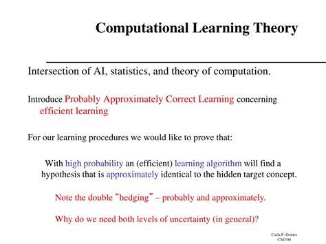 Ppt Computational Learning Theory Powerpoint Presentation Free