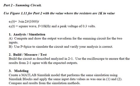Solved Summing Point Often In Feedback Circuits Various Chegg Com