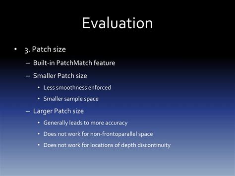 Ppt Stereo Vision Using Patchmatch Algorithm Powerpoint Presentation