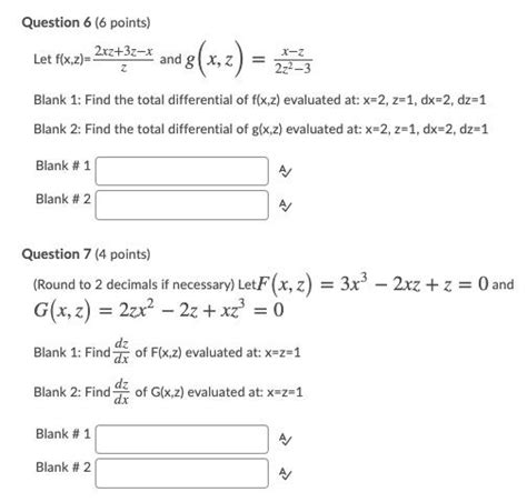 Solved Question Points Let F X Z Xz Z X And Chegg Com
