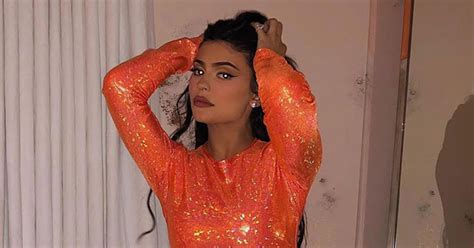 Kylie Jenner Orange Jumpsuit Post Breakup From Travis Scott