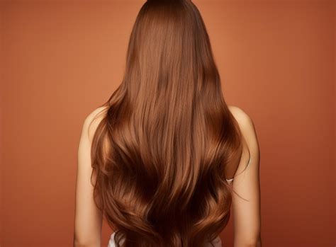 Premium Photo Back View Of Young Beautiful Woman And Her Long Hair