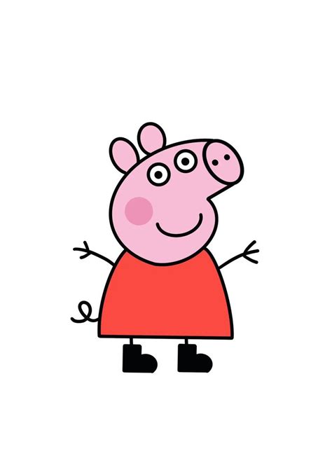 儿童简笔画小猪佩奇的画法步骤 儿童简笔画小猪佩奇的画法步骤图片 画趣文库（我爱生活）