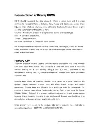 Introduction To Sql Server PDF