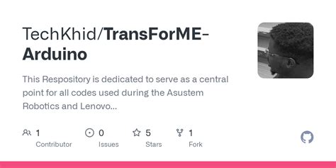 Github Techkhidtransforme Arduino This Respository Is Dedicated To