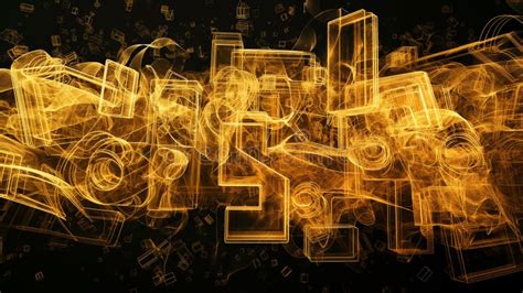 Abstract Tech Background With Glowing Lines For A Digital Network Concept Stock Illustration